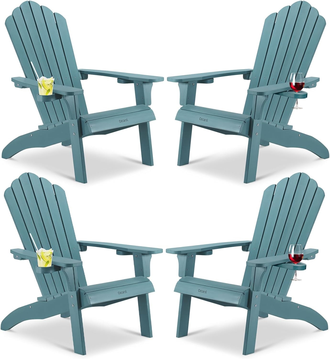 Plastic Adirondack Chairs Set Of 4null