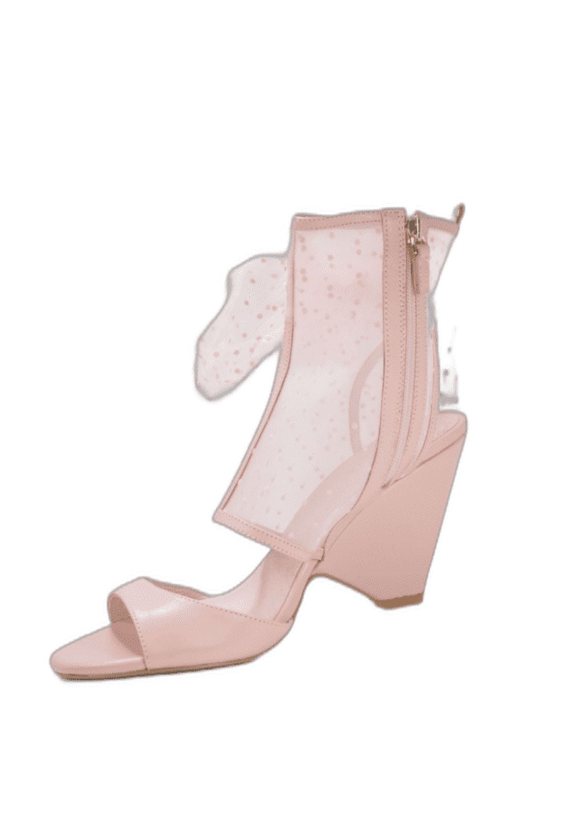 Cecelia New York AMELIA Peep Toe Shootie Pink Sheer Mesh Open Toe ...
