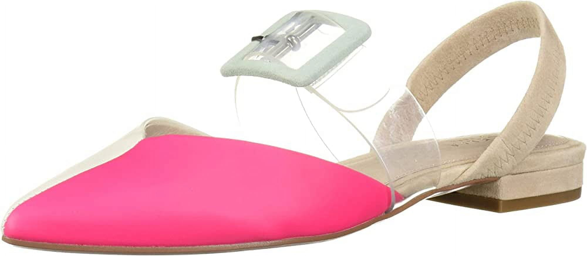 Cecelia New York Deacon Sandals Neon Pink Alabaster Pointed Clear ...