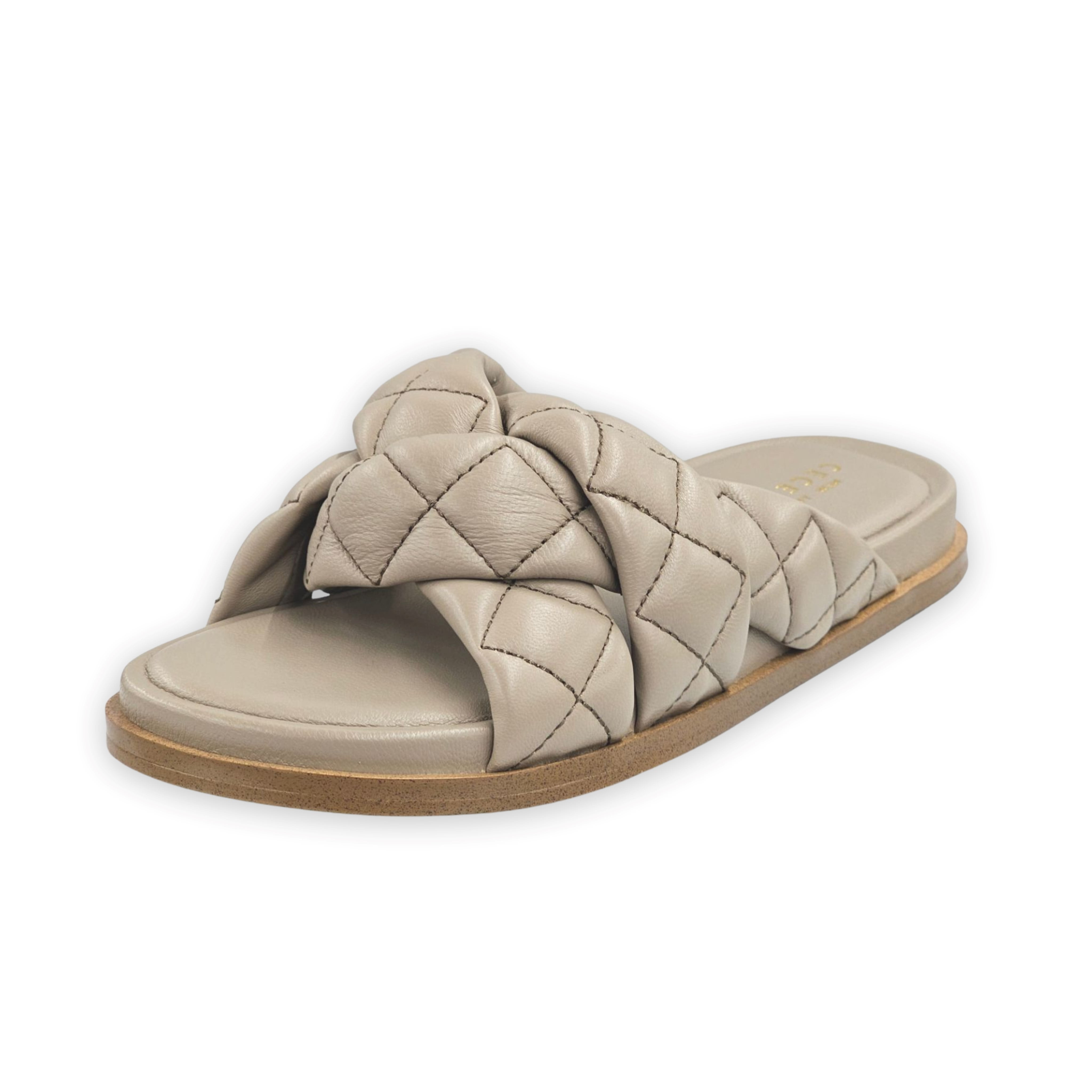 Cecelia New York Ellie Dune Leather Womens Casual Slip On Open Toe Cage ...