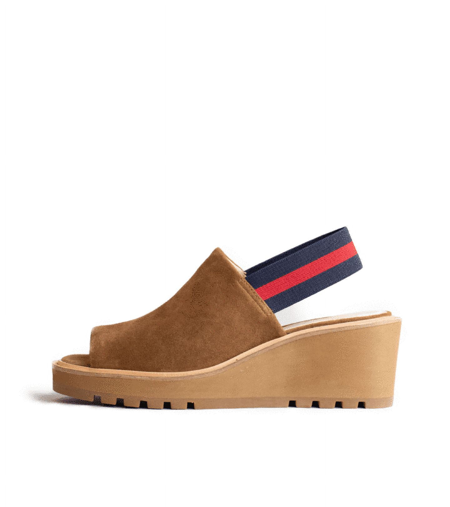 Cecelia New York Gabriel Wedge Slingback Sandal Brown Platform Sandals ...