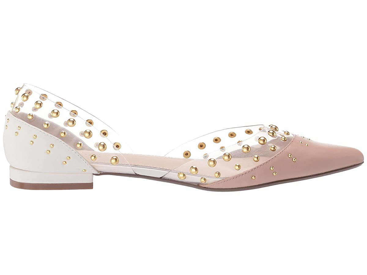 Cecelia New York Min Ballet Flats Clear Chic Pointed Shoe Bare Clear ...