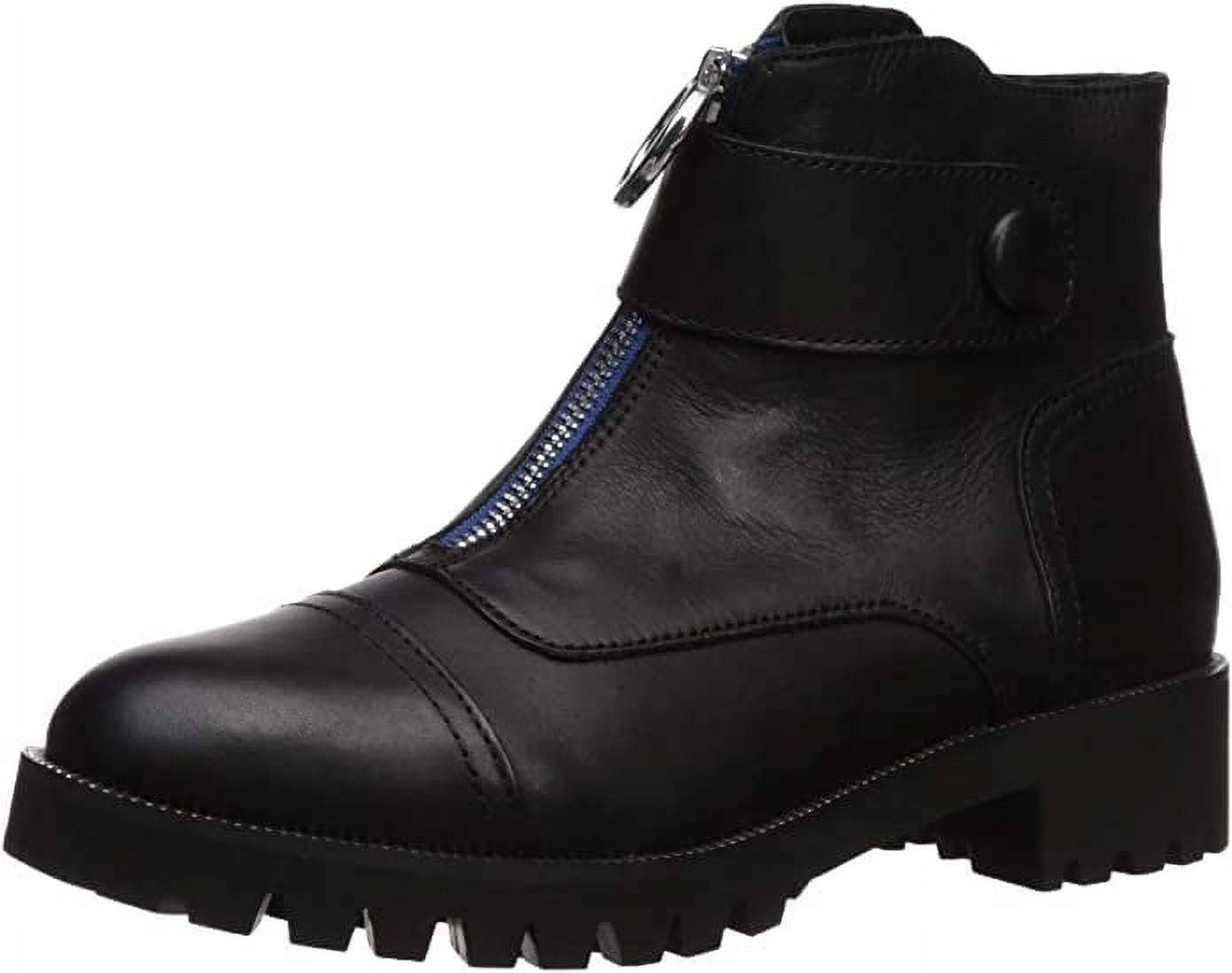 Cecelia New York Tillery Leather Fashion Boot Combat Moto Lug Sole ...