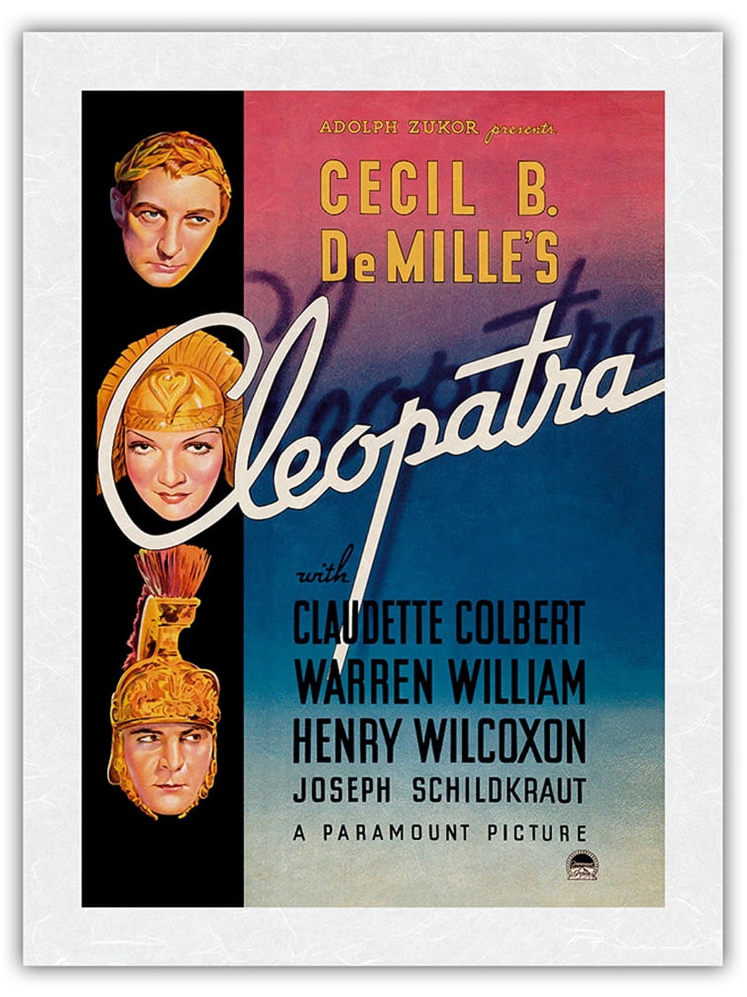 Cecil B. DeMille’s Cleopatra - Starring Claudette Colbert Warren ...