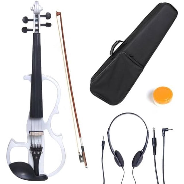 Cecilio CEVN-2W Style 2 Silent Electric Solid Wood Violin with Ebony ...