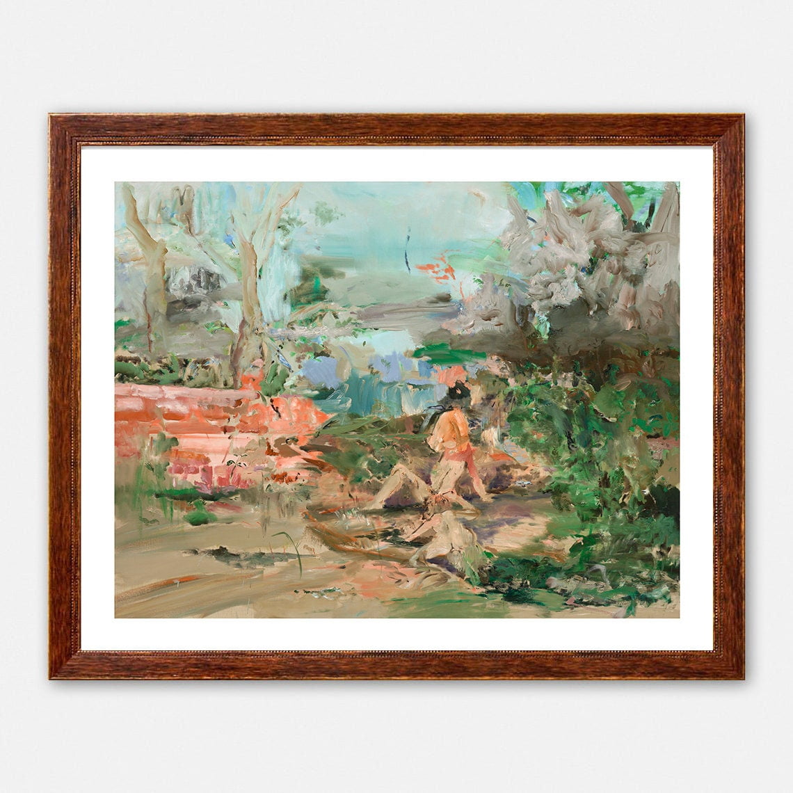 Cecily Brown Figures in a Garden Fine Art Giclee, Stretched Canvas ...