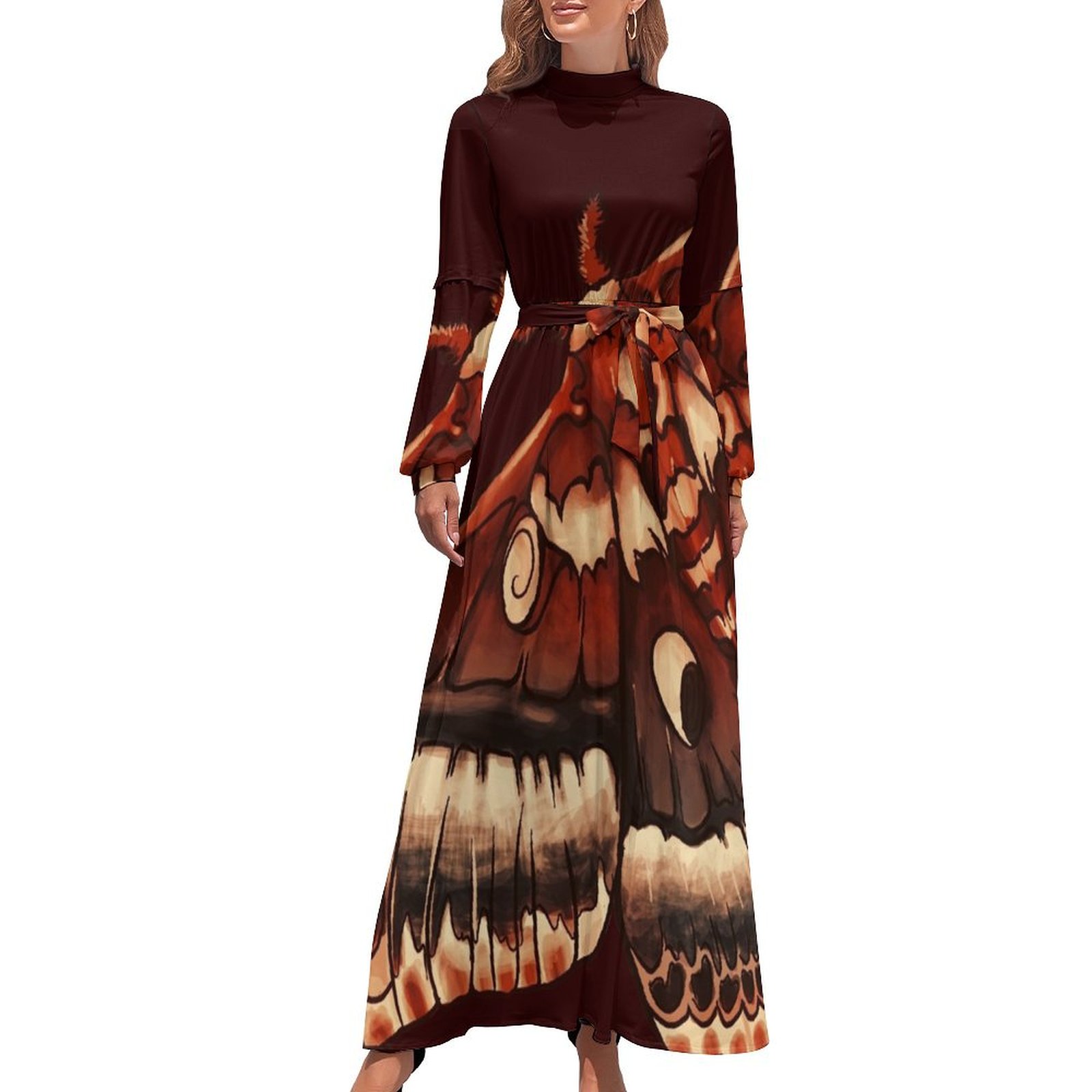 Cecropia Moth Long Dress beach outfits for women summer dresses Woman ...