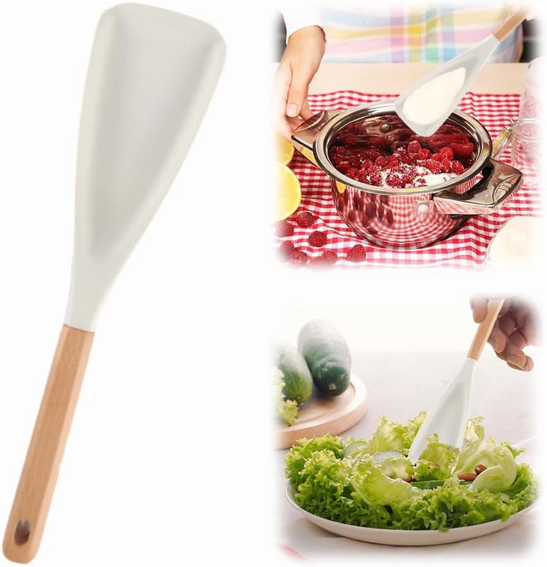 Cedar and Ash Multifunction Spoon - 3-in-1 Wooden Handle Spatula for ...