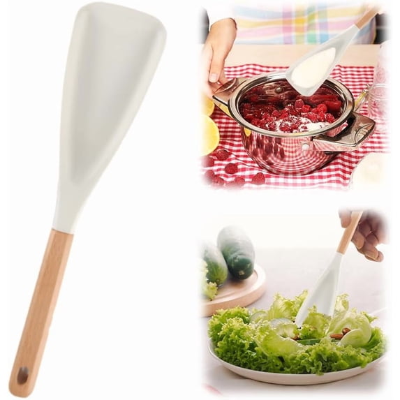 Cedar and Ash Multifunction Spoon - 3-in-1 Wooden Handle Spatula for ...