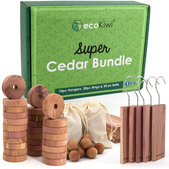 Cedar Blocks for Clothes Storage Super Bundle Box - Cedar Hangers x10 ...