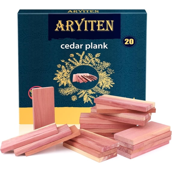 Cedar Blocks for Clothes Storage, 20 Pack Planks - Aromatic Scent ...