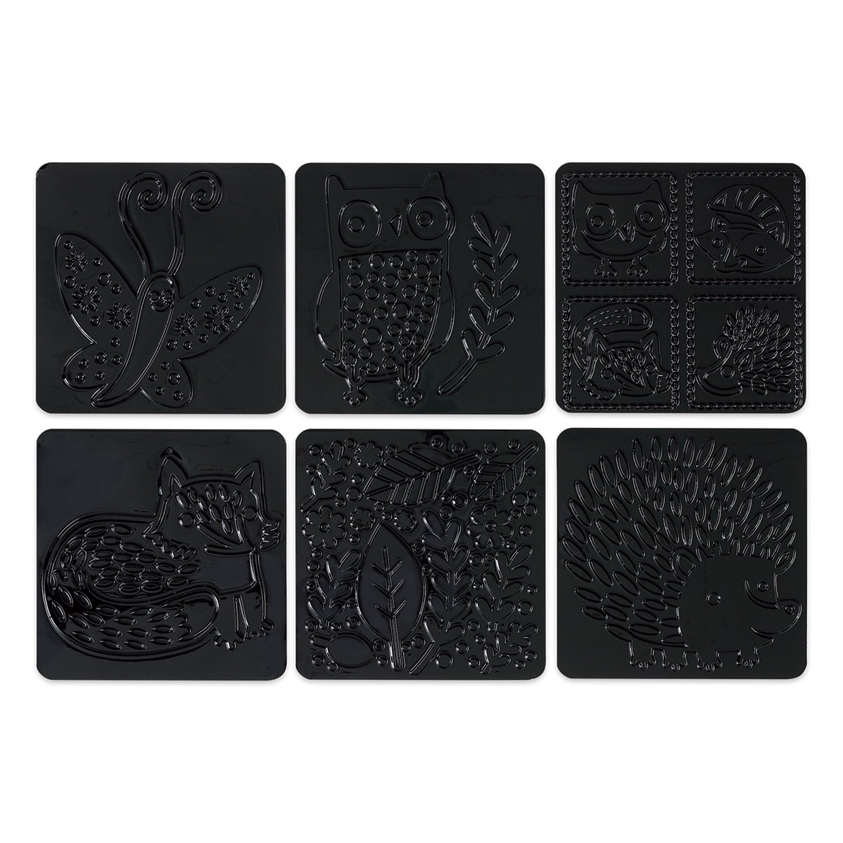 Cedar Canyon Rubbing Plates - Set of 6, Forest and Friends - Walmart.com
