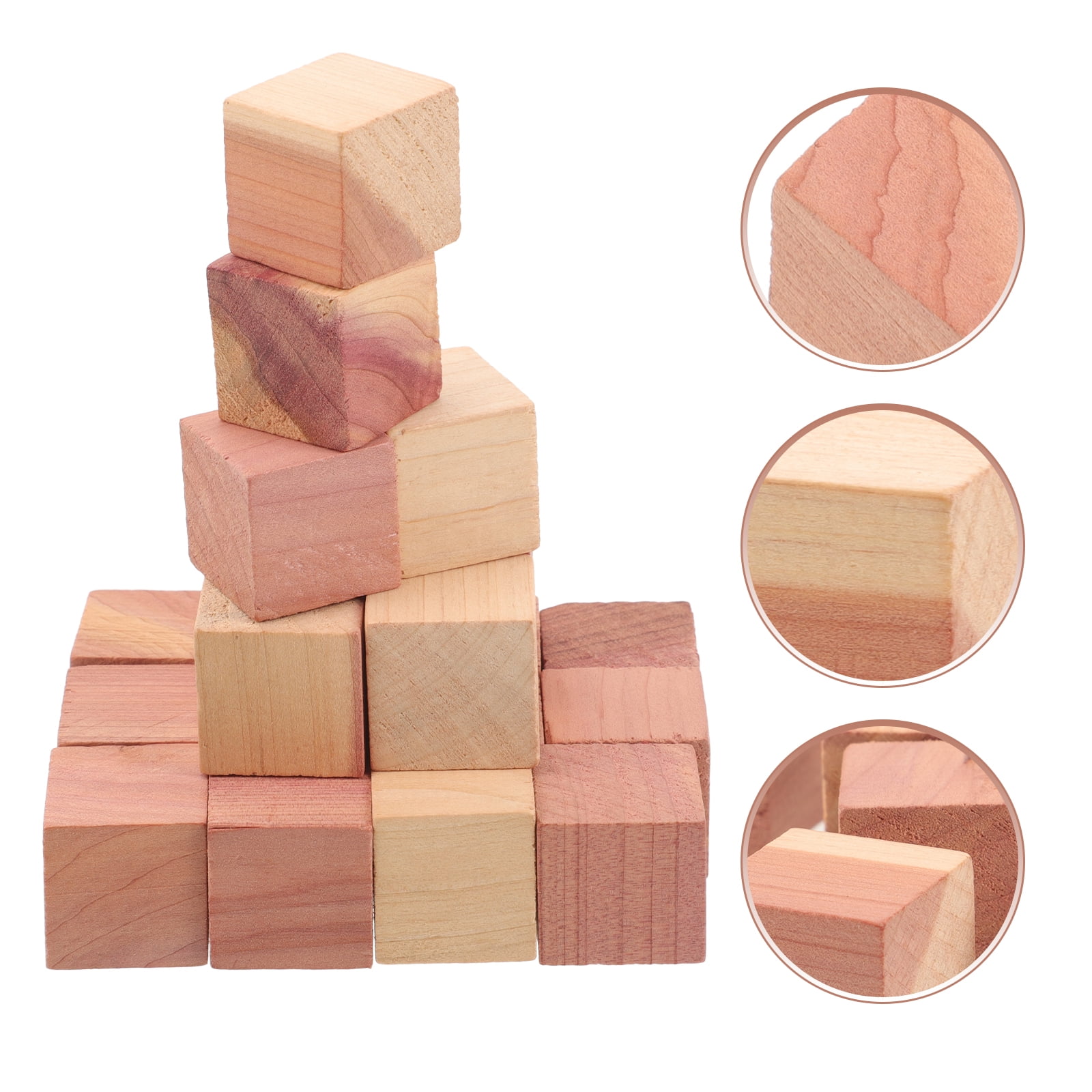 Cedar Chips,20Pcs Cedar Blocks Decorative Cedar Wood Blocks Closet ...
