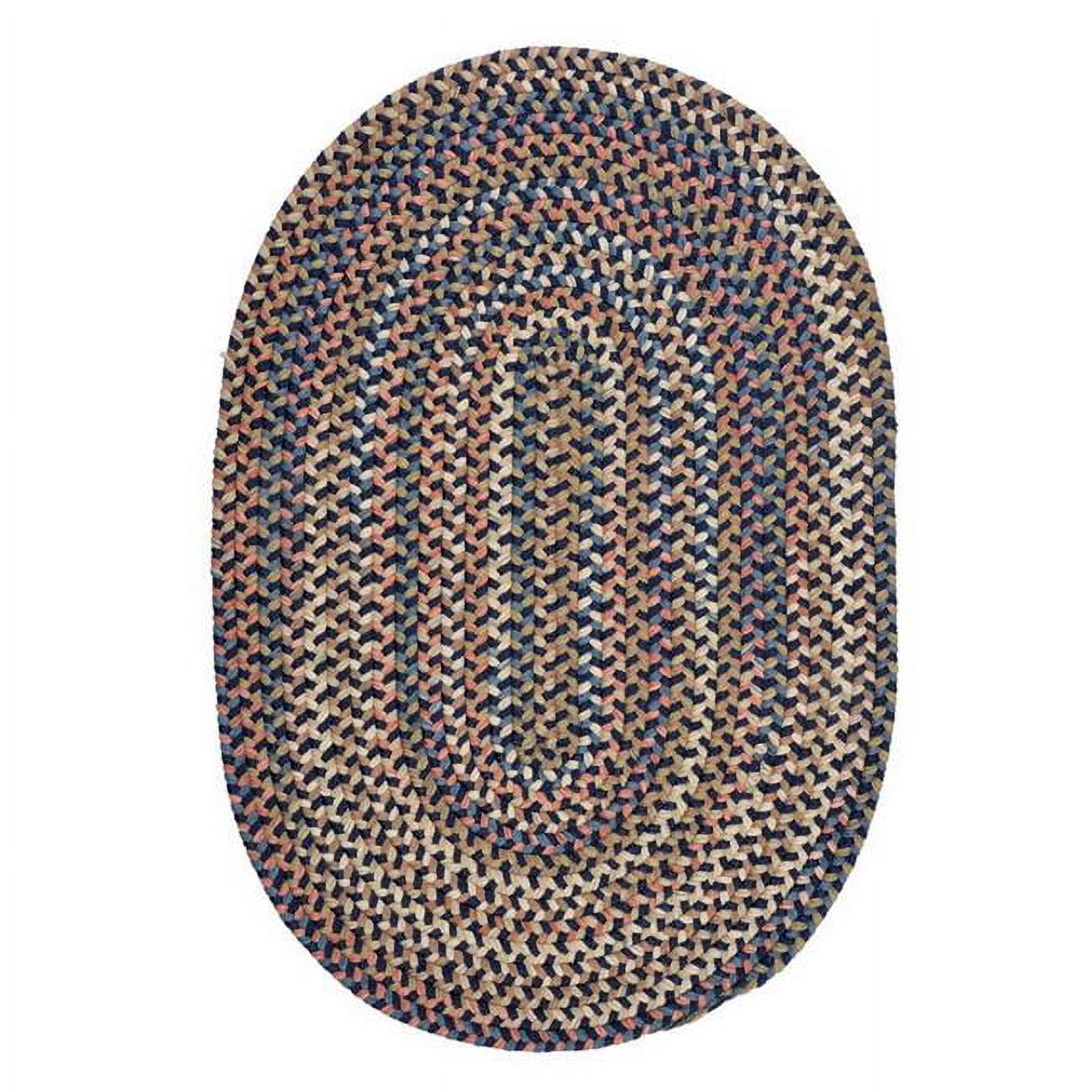 Cedar Cove 8' Round Braided Rug - Navy - 8 ft. - Walmart.com