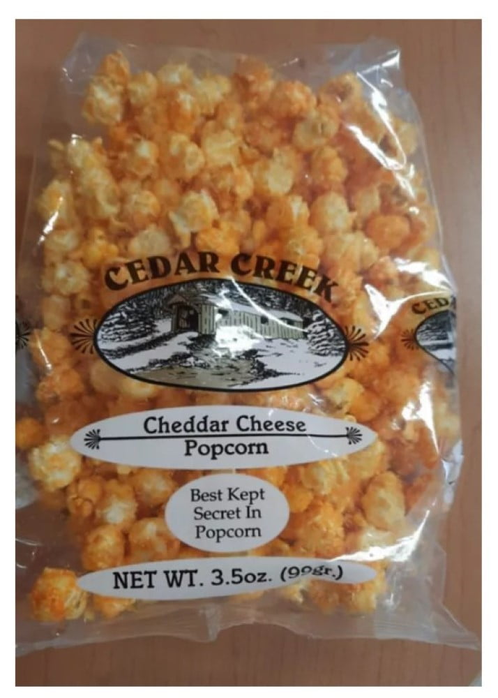 Cedar Creek 283 Cheddar Cheese Popcorn 3.5 oz. Bag, Pack of 1 - Walmart.com