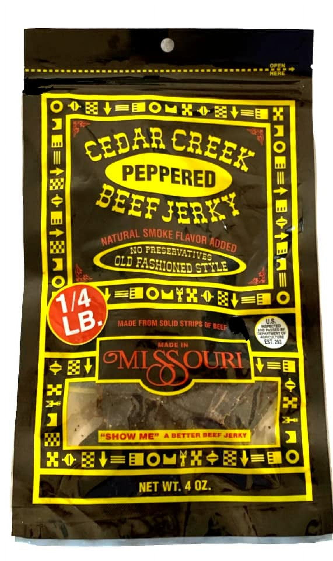 Cedar Creek | Air-Dried SBF3 Thinly Sliced | 4oz pack | No Artificial ...