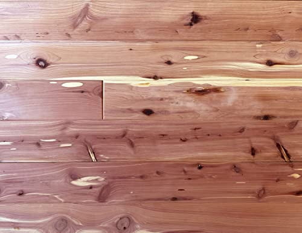 Cedar Elements Aromatic Red Cedar Planking Closet Liner 1/4" x3-3/4 x48 inch Unfinished Red ...