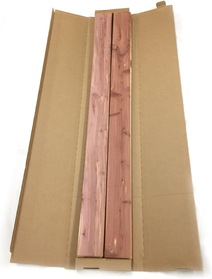 Cedar Elements Aromatic Red Cedar Planking Closet Liner 1/4" x3-3/4 x48 inch Unfinished Red ...