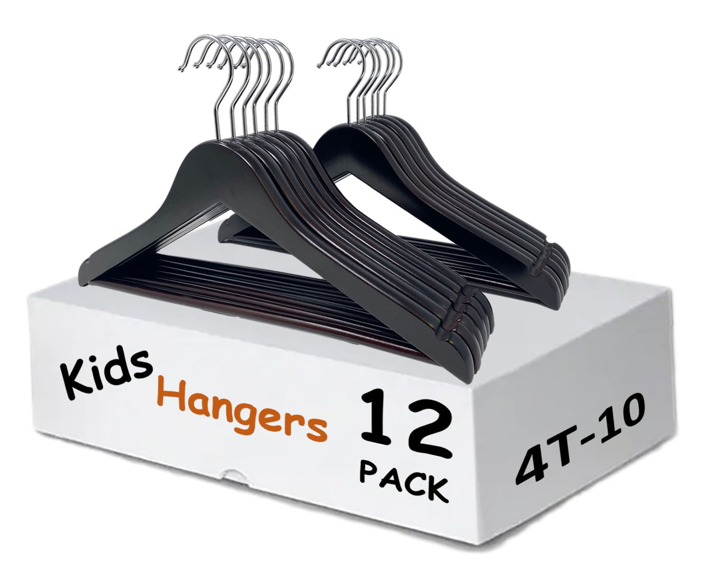 Cedar Elements - Baby/Toddler/Children Wooden Hangers (12 Pack) for ...