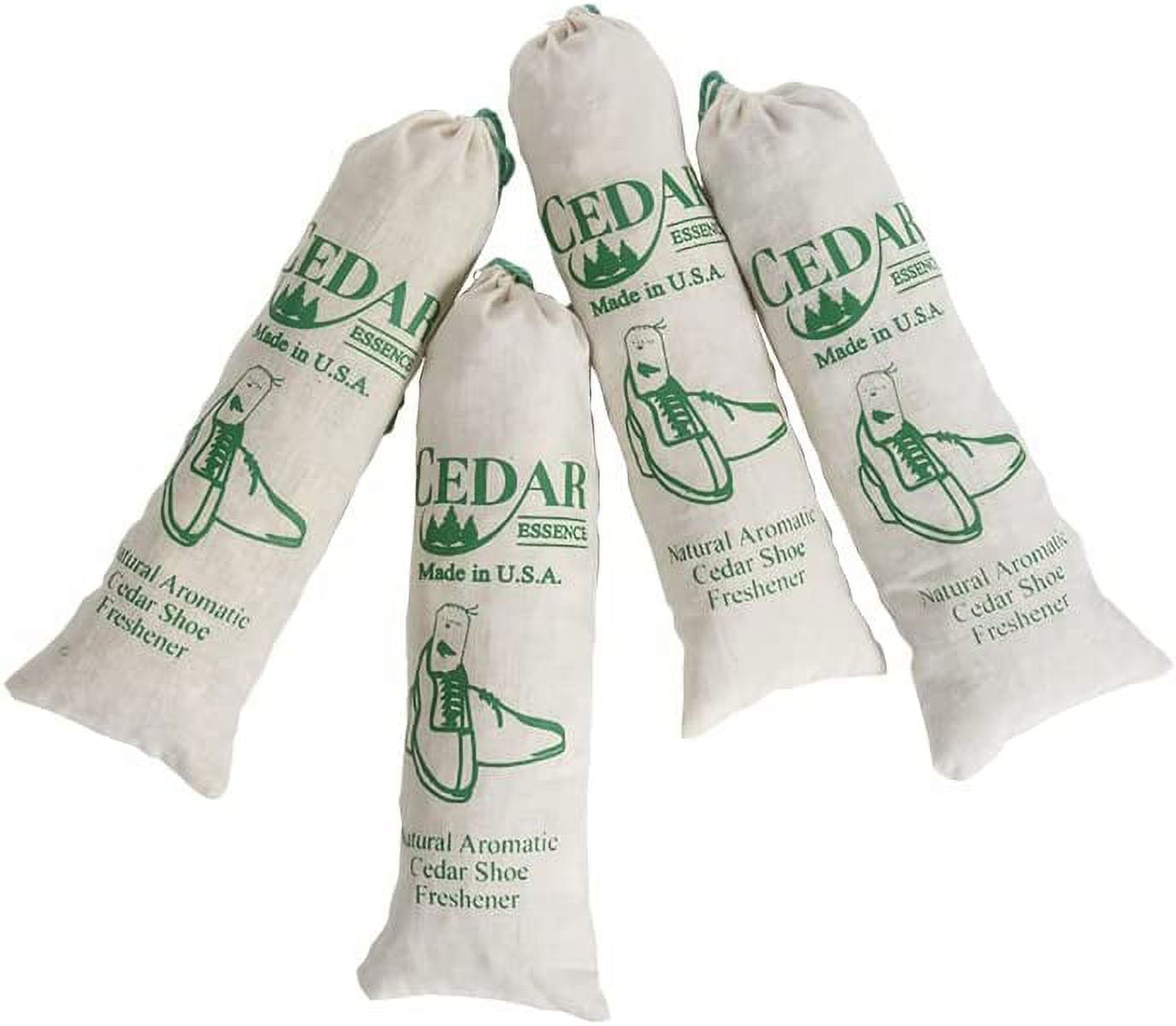 Cedar Essence Aromatic Cedar Sachet Shoe Fresheners 2.5" x 8" 4-Pack ...