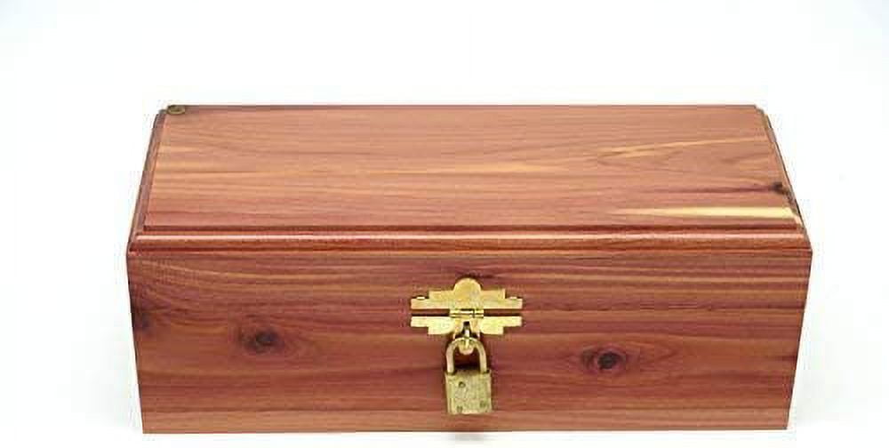 Cedar Essence Keepsake or Memory Box 7" L x 4" W x 3 1/4" H with Lock ...