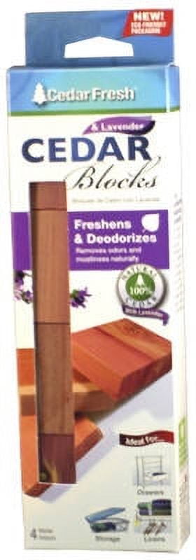 Cedar Fresh Home Products 4 Count Cedar Lavender Infusion Blocks ...