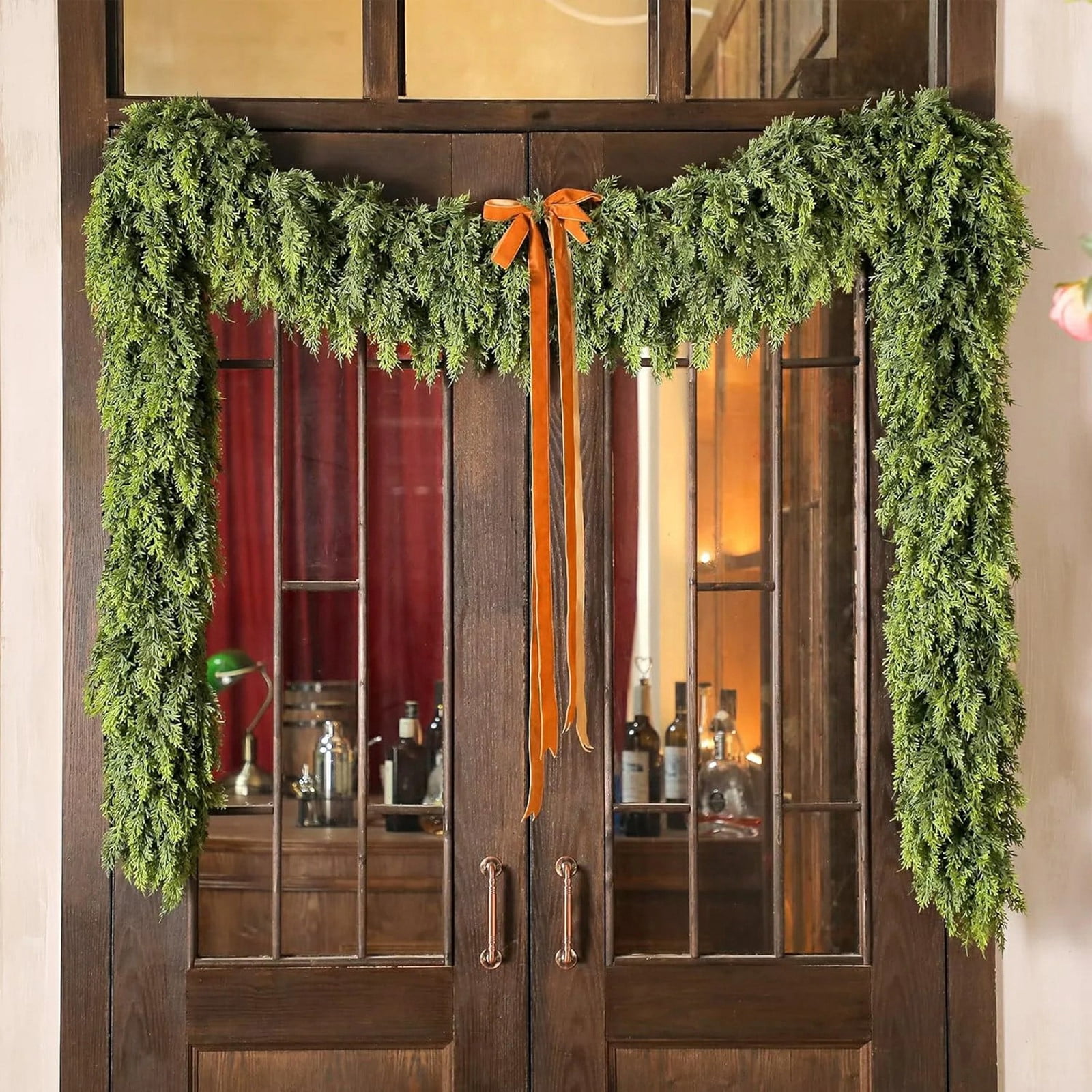 Cedar Garland 6FT Christmas Garland Real Touch Garland Artificial ...