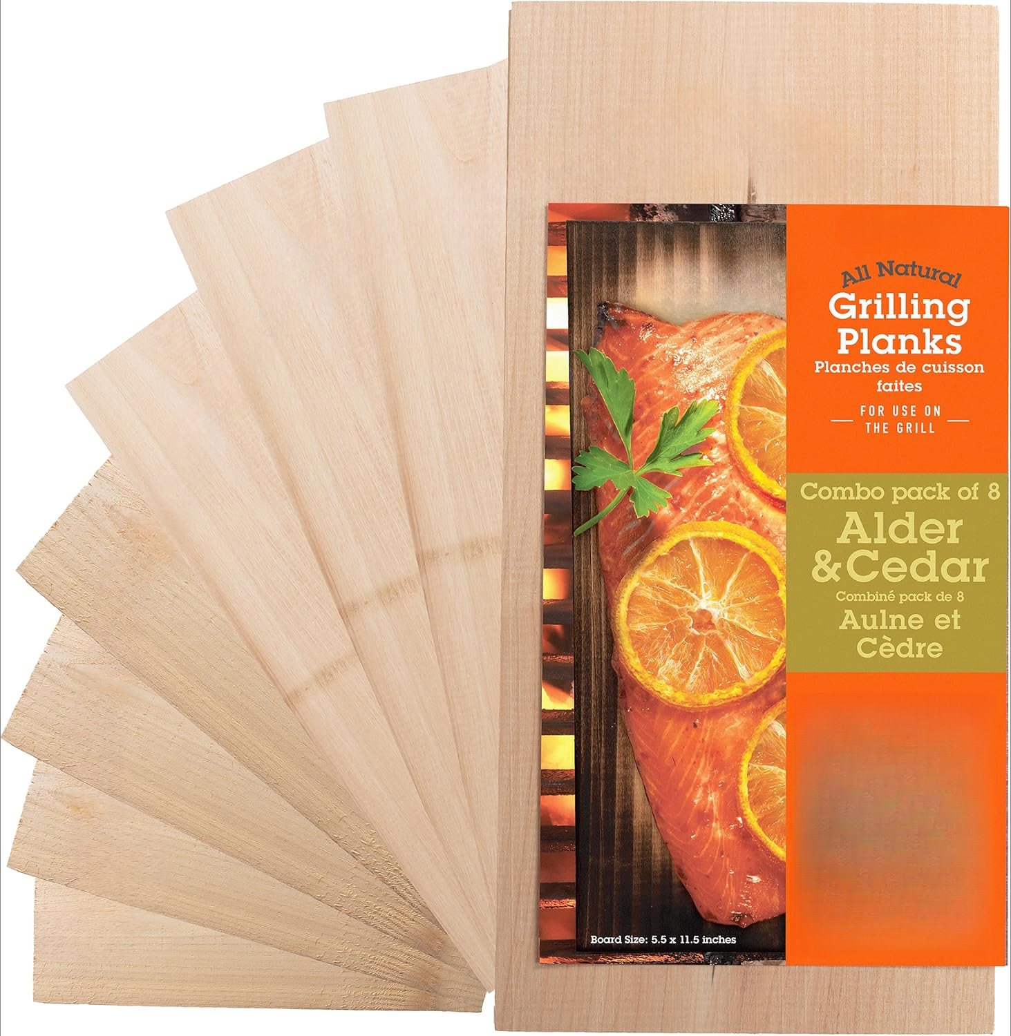 Cedar Grilling Planks Premium Natural Cedar Wood - Easily Infuse Smoky ...