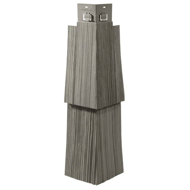 Cedar Impressions Double 9in. Staggered Rough Split Mitered Corner ...