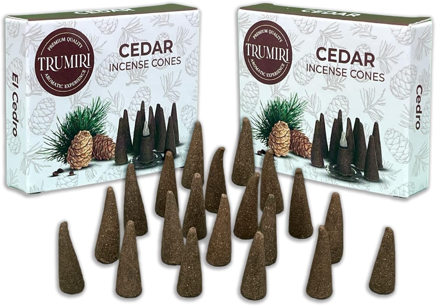 Cedar Incense Cones - Total 20 Cone Incense - Dual Pack of 10 Insence ...