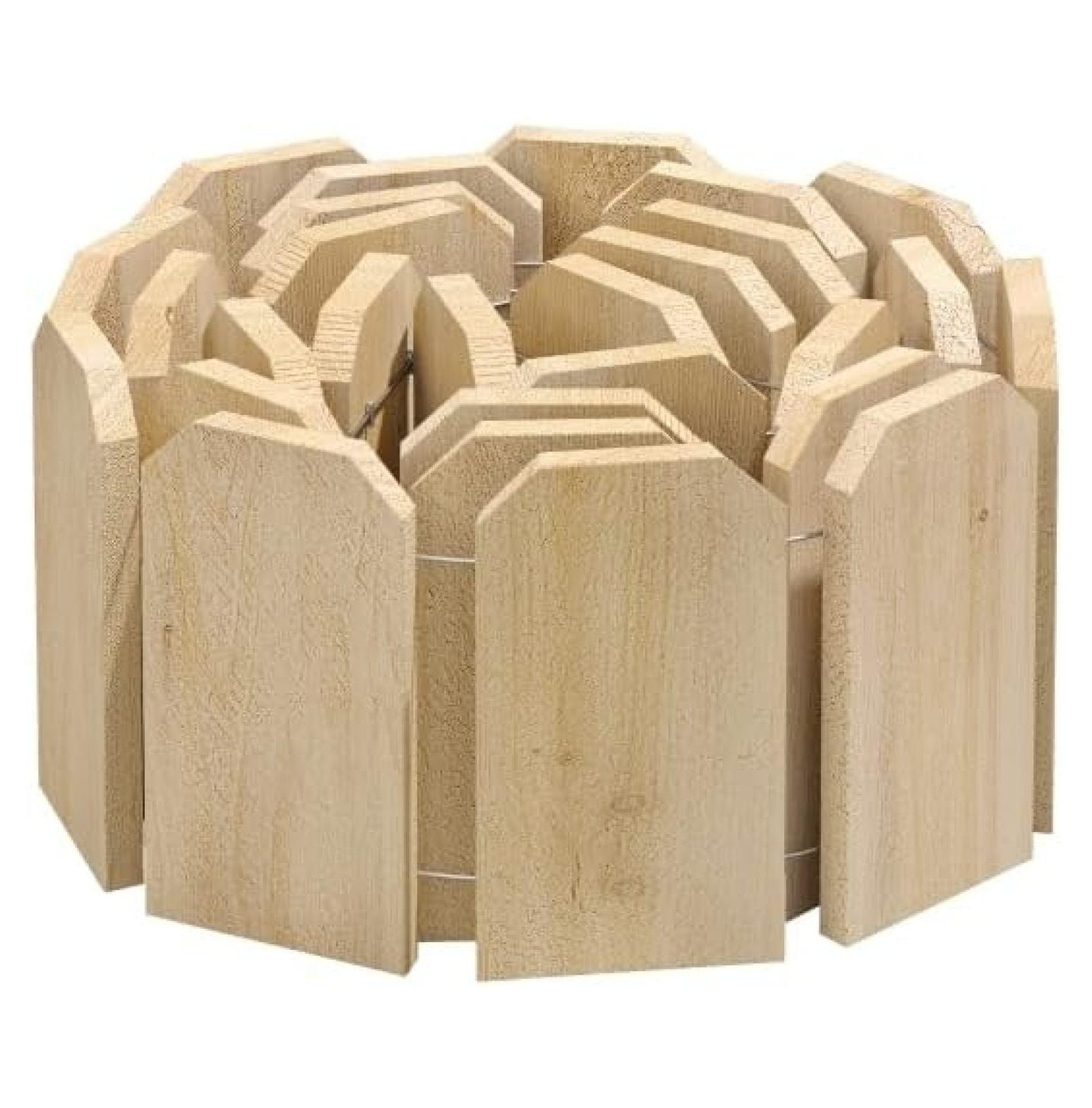 Cedar Lawn Edging - 60ft (6-Pack) - Natural Wood Landscape Border ...