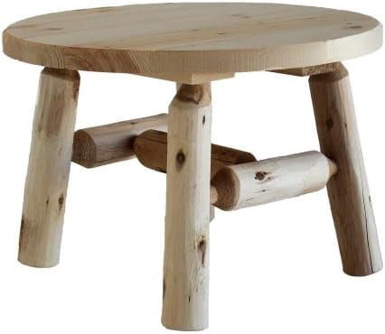 Cedar Log Round Coffee Table, Natural - Walmart.com