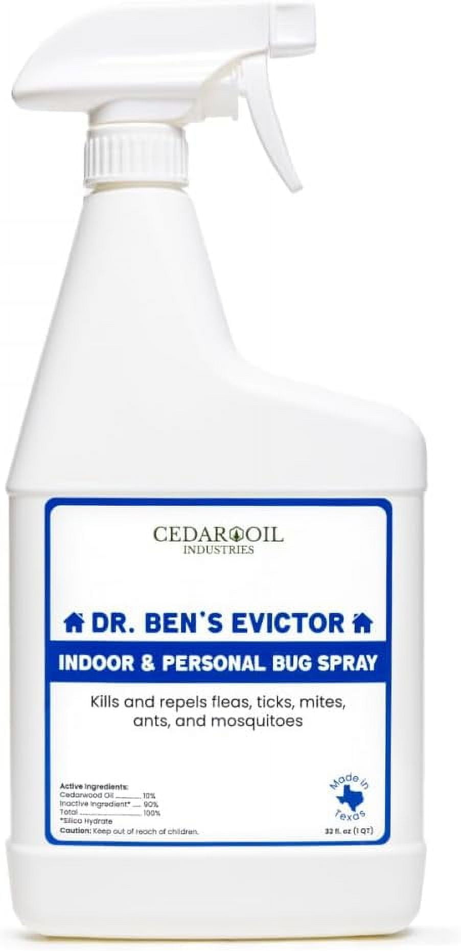 Cedar Oil Industries Dr. Ben’s Evictor Indoor Bug Insecticide Spray, 32 ...