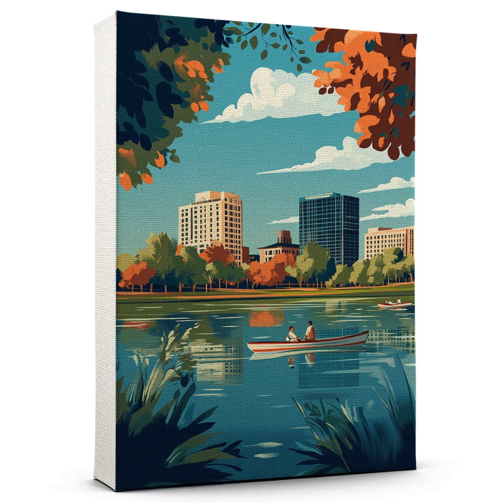Cedar Rapids Vintage Travel Canvass, Nebraska Canvas Wall Art, Cedar ...
