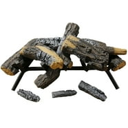 White Birch Log Set for Fireplace - Walmart.com