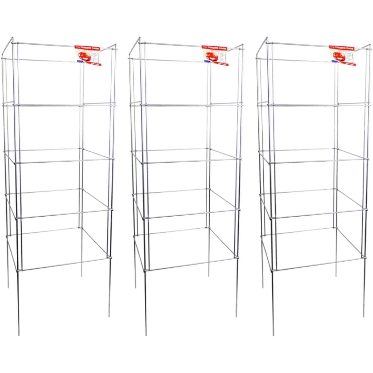 Cedar Ridge Square Foldable Tomato Cages - Heavy Duty Plant Support for ...