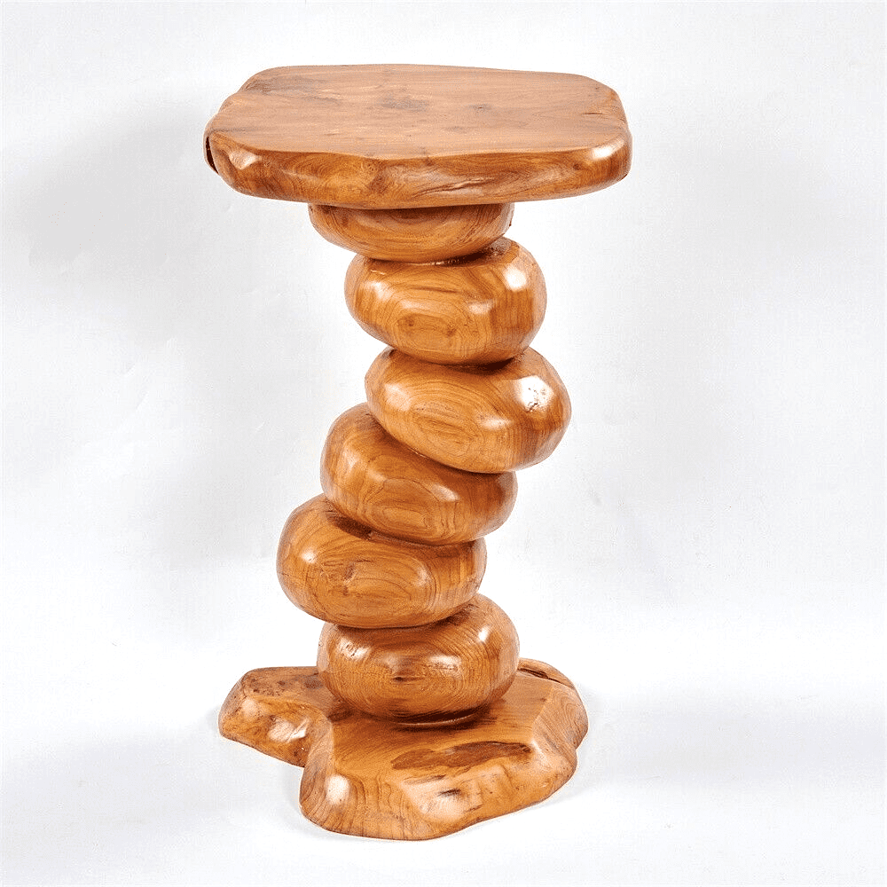 Cedar Roots Multibeads Stand Stool Tree Stump Side Table 23.6" H Rustic ...