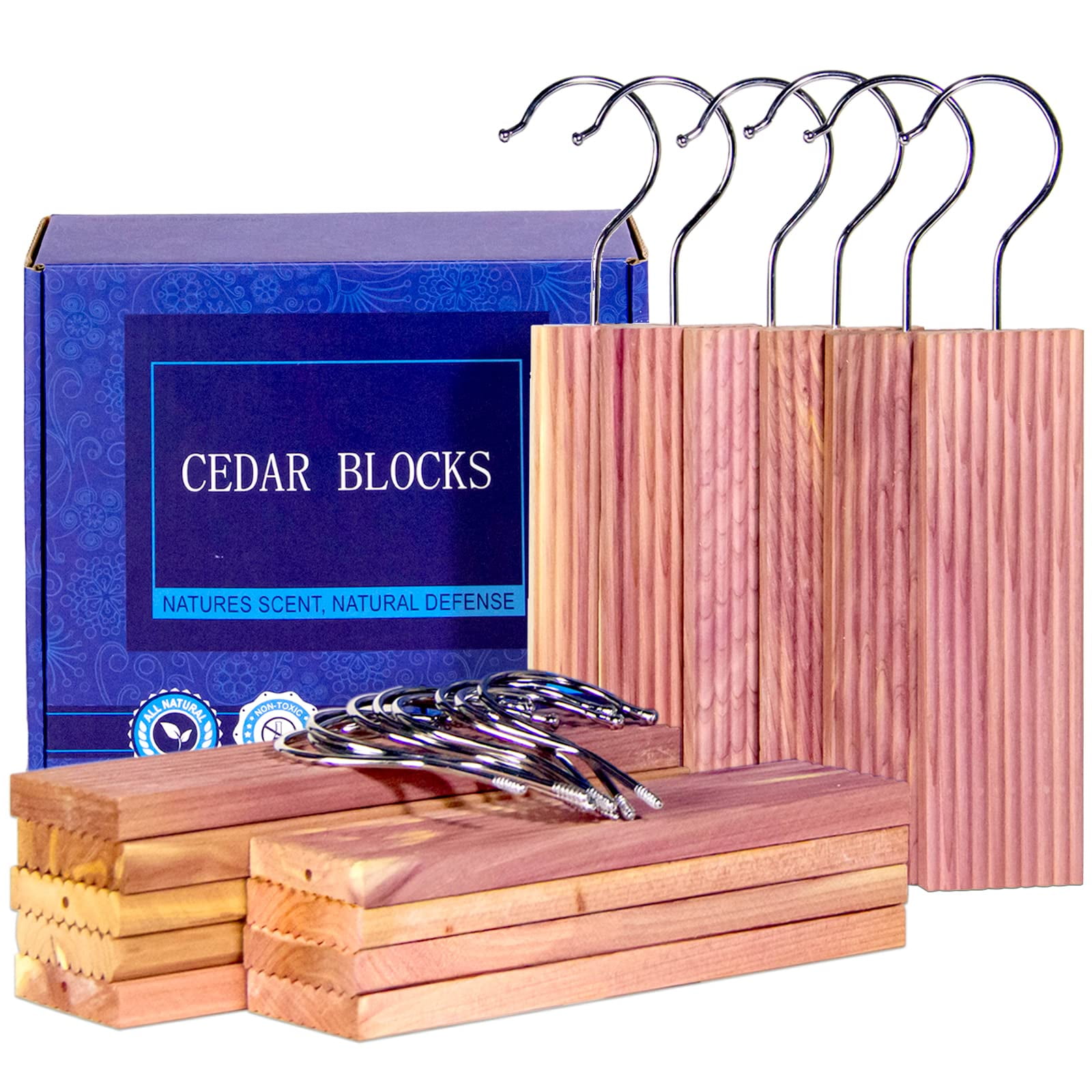 Cedar Space Cedar Blocks for Clothes Storage, 15 Pack Cedar Hang Ups ...