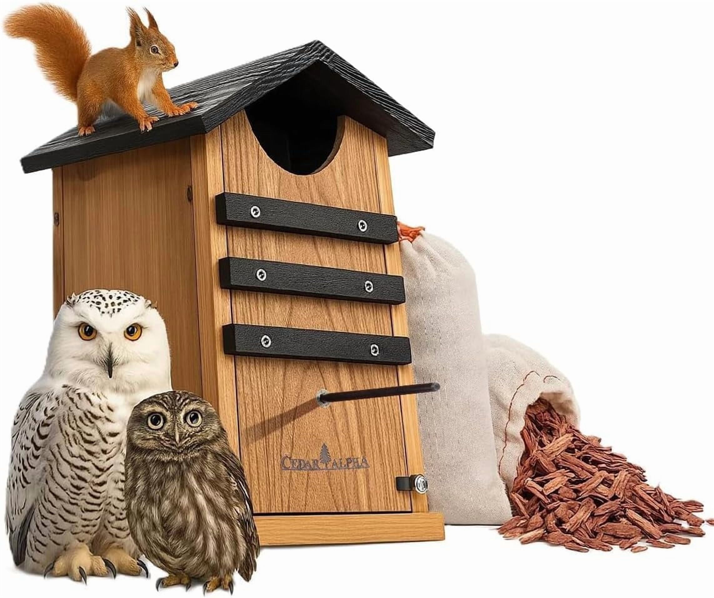 Cedar Squirrel House, Screech Owl Box, Duck Nesting Shelter, Cedar Bird ...