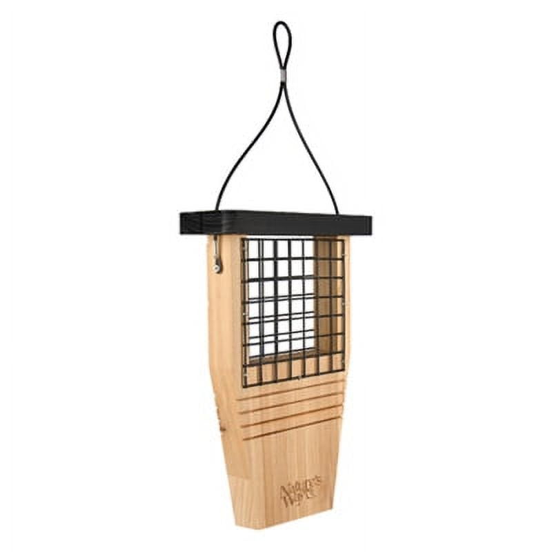 Cedar Suet Tail Prop Bird Feeder Ideal For All Suet Feeding Birds Sker ...