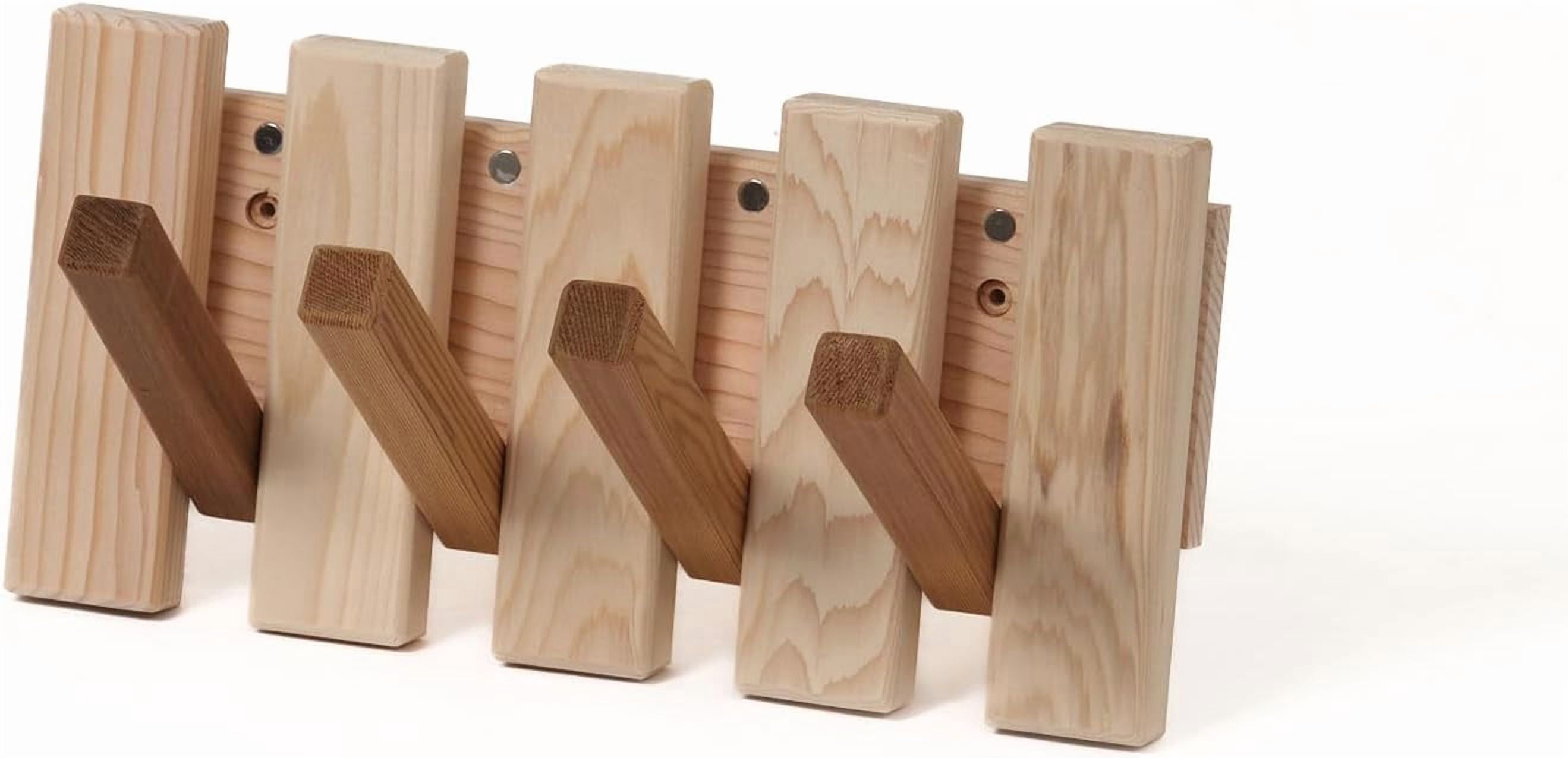 Cedar Towel Rack for Sauna – Wall-Mounted Red Cedar Wood Hanger ...