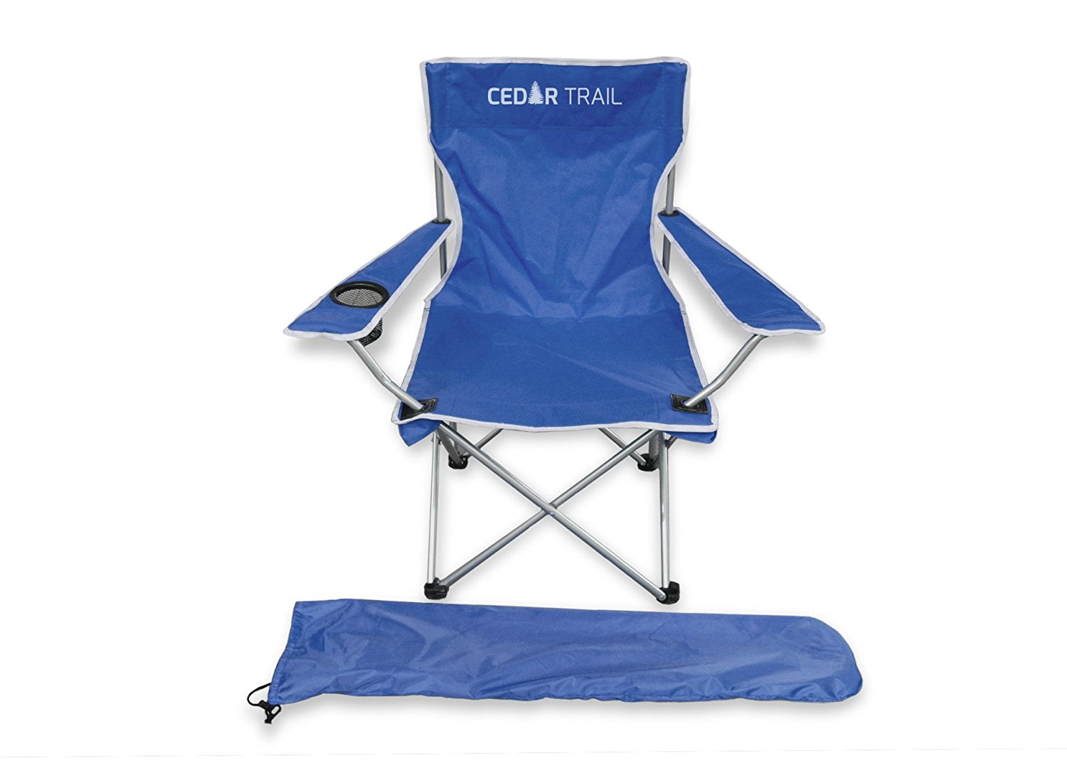 Cedar Trail Durable & Foldable Quad Camping Chair with Carry Strap ...