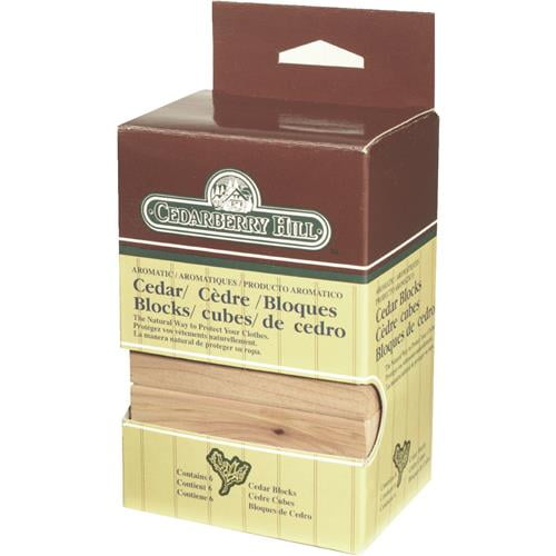 CedarSafe Cedarberry Hill Scented Cedar Blocks 6PK SCENT, Each ...