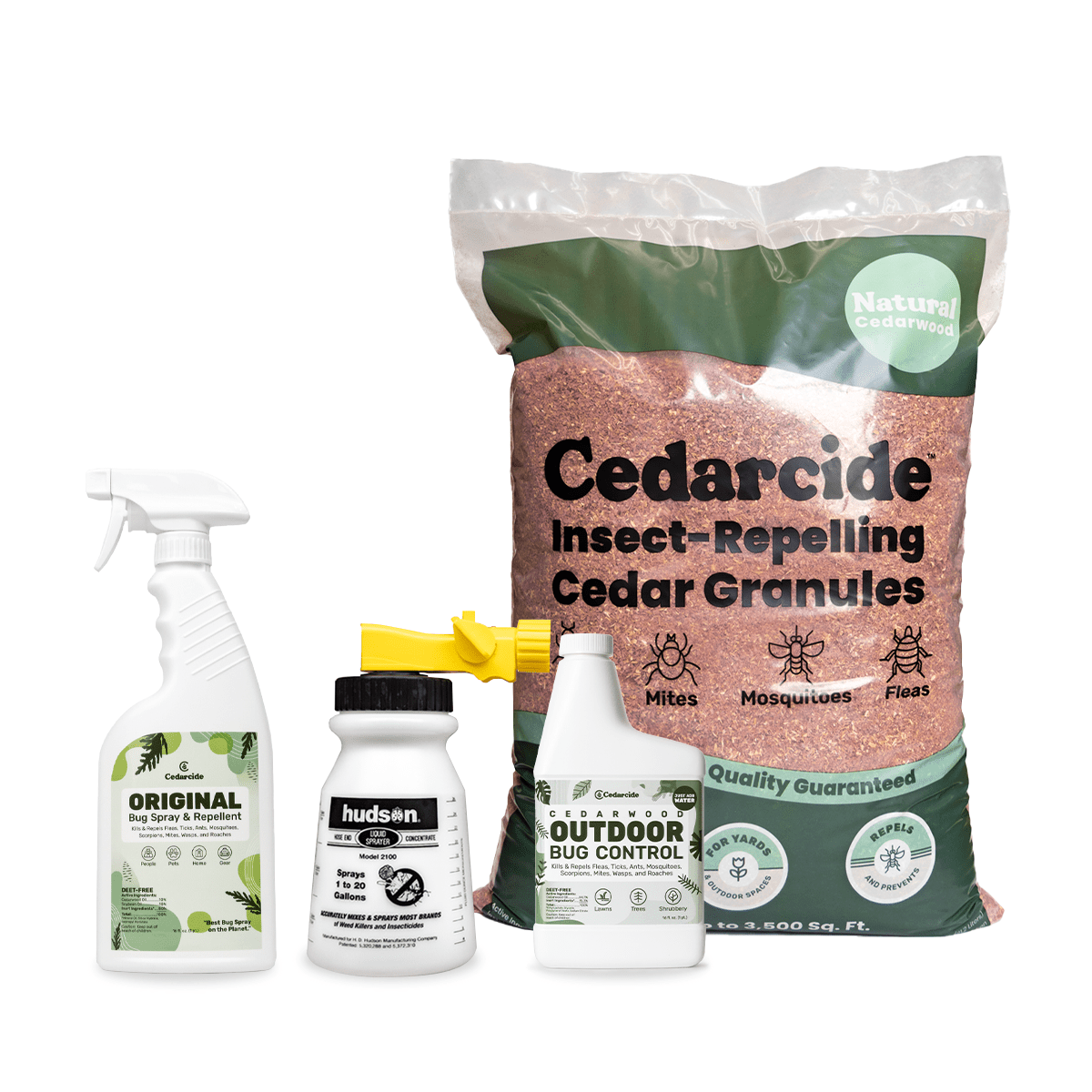 Cedarcide Pest Control Kit - Indoor/Outdoor Insecticide - Kills Fleas ...