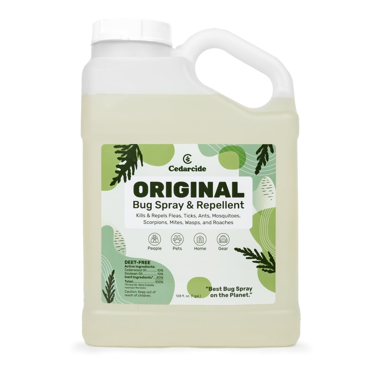 Cedarcide Original Gallon, Cedar Oil Bug Spray for Mosquitoes, Ticks ...
