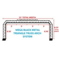 Cedarslink 23FT Truss Arch Kit - Black, Portable, Quick/Easy Setup, DJ Lighting System with ...