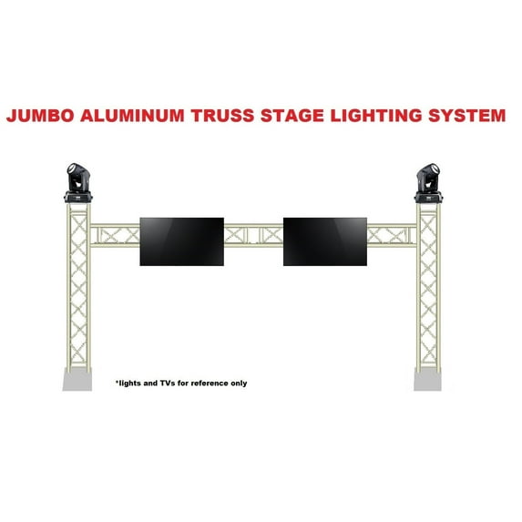 Cedarslink 15ft Aluminum Truss TV Mount Lighting System with DJ Lights and Speakers - Walmart.com