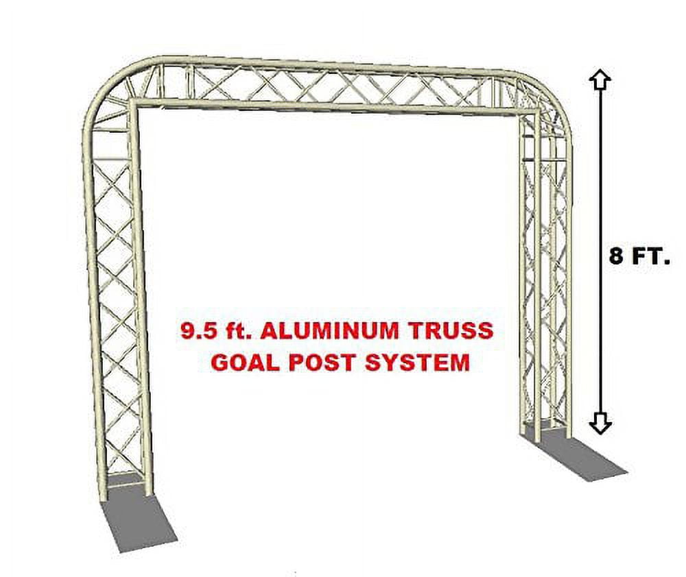 Cedarslink Complete Square Aluminum Truss Goal Post Lighting System For ...