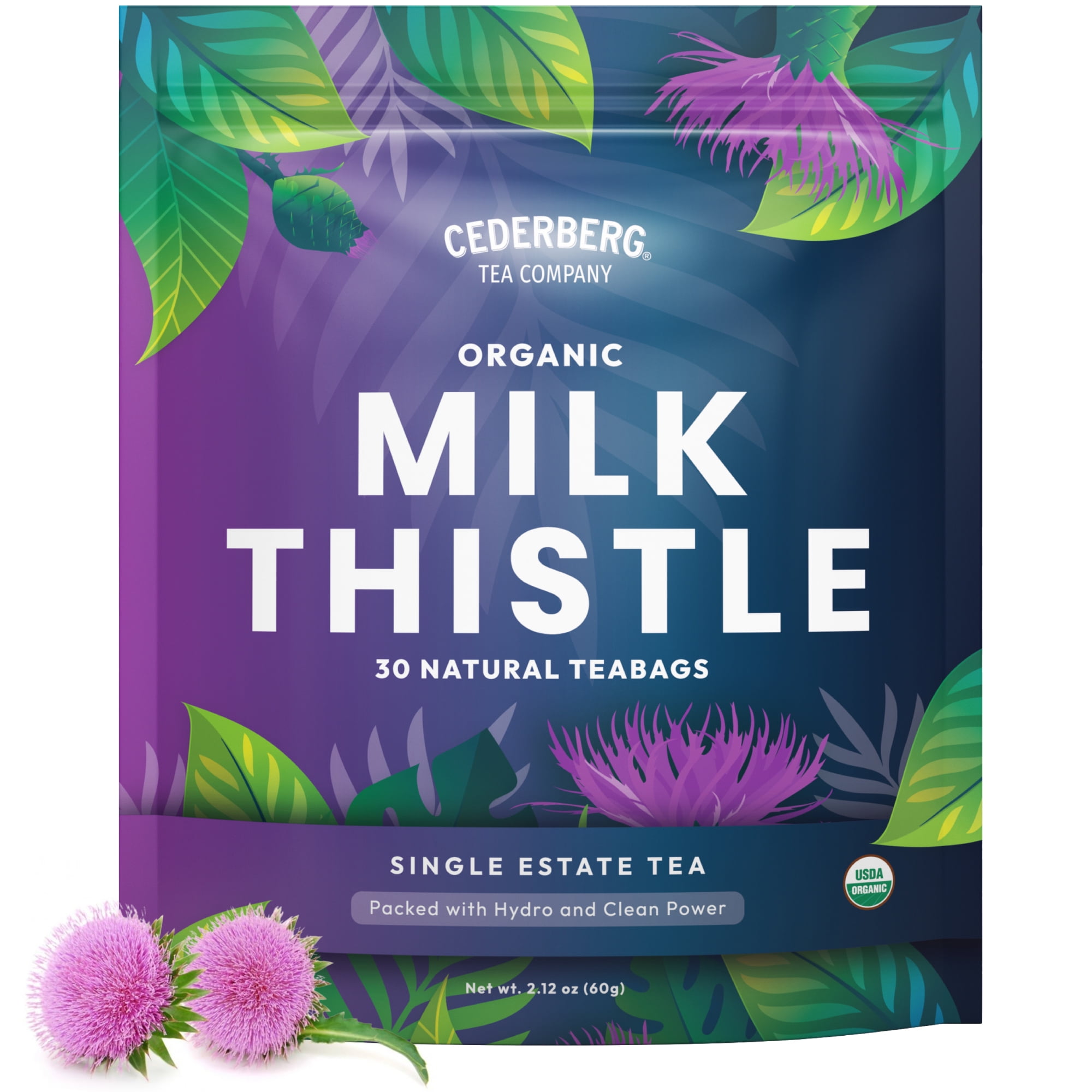 Cederberg Tea Company Organic Milk Thistle Tea Bags - 30 Count ...