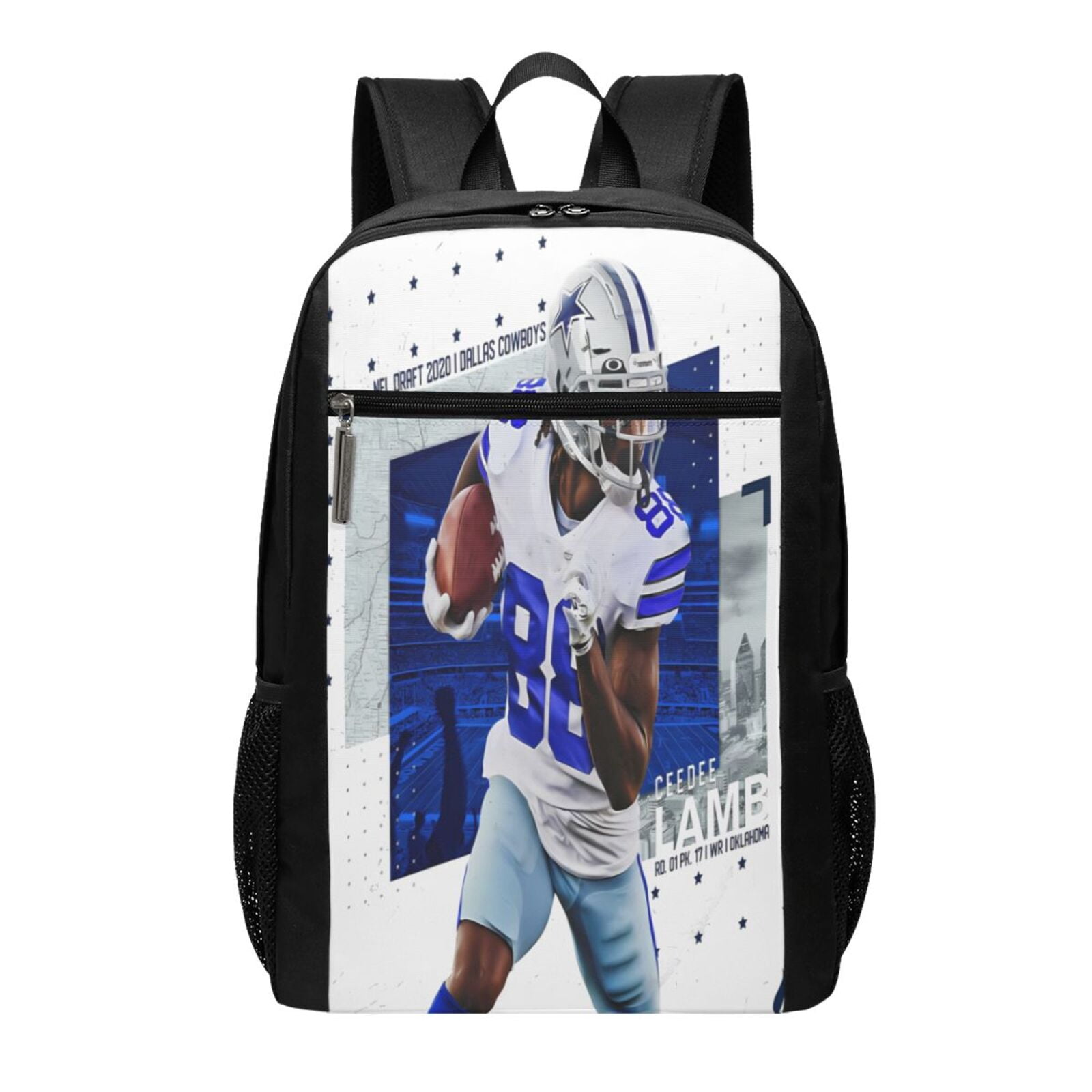CeeDee Lamb Custom Simple Casual Sports Backpack, Football Team Logo ...